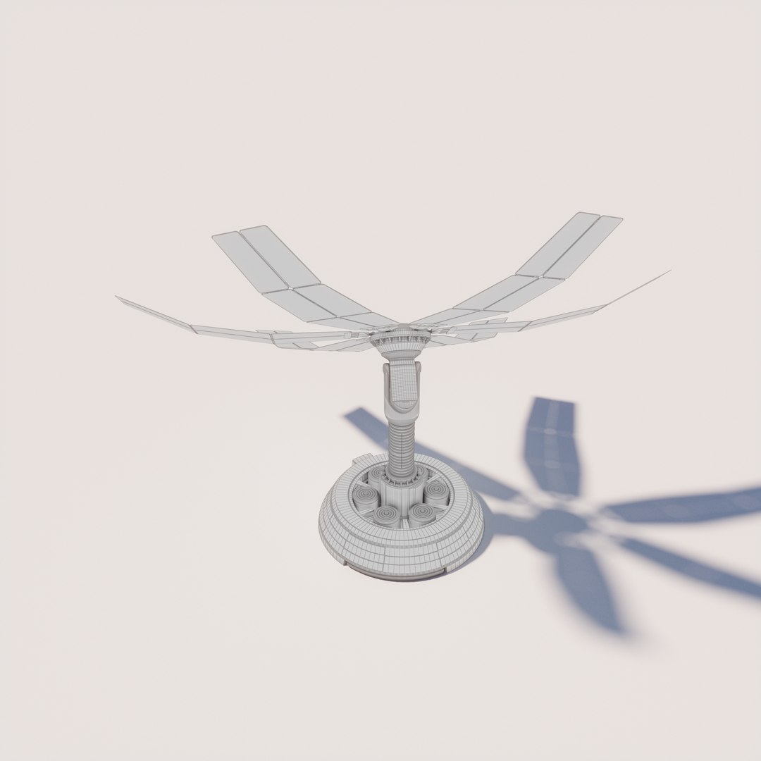 Sci Fi Solar Tower 3D Model - TurboSquid 1979087