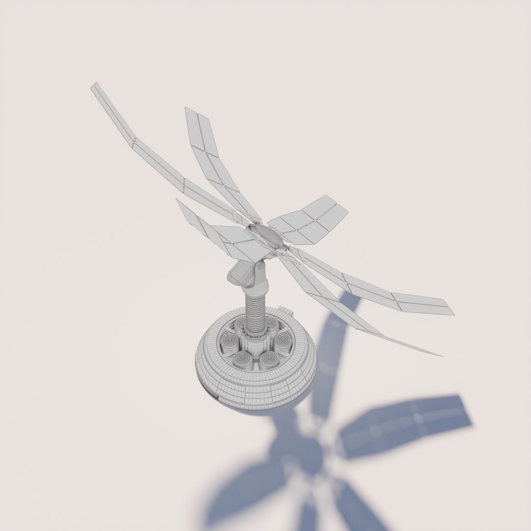 Sci Fi Solar Tower 3D Model - TurboSquid 1979087