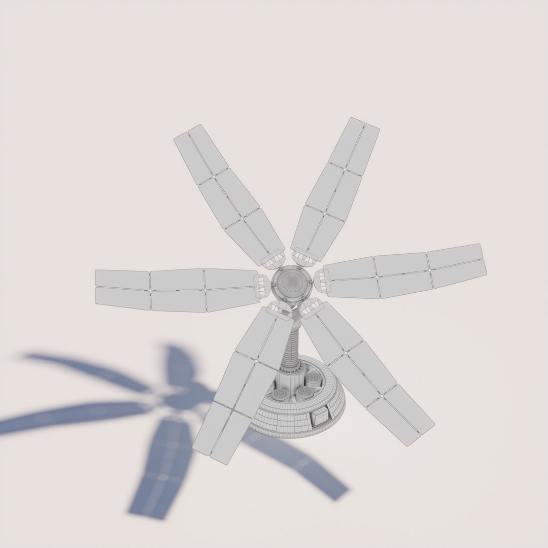 Sci Fi Solar Tower 3D Model - TurboSquid 1979087