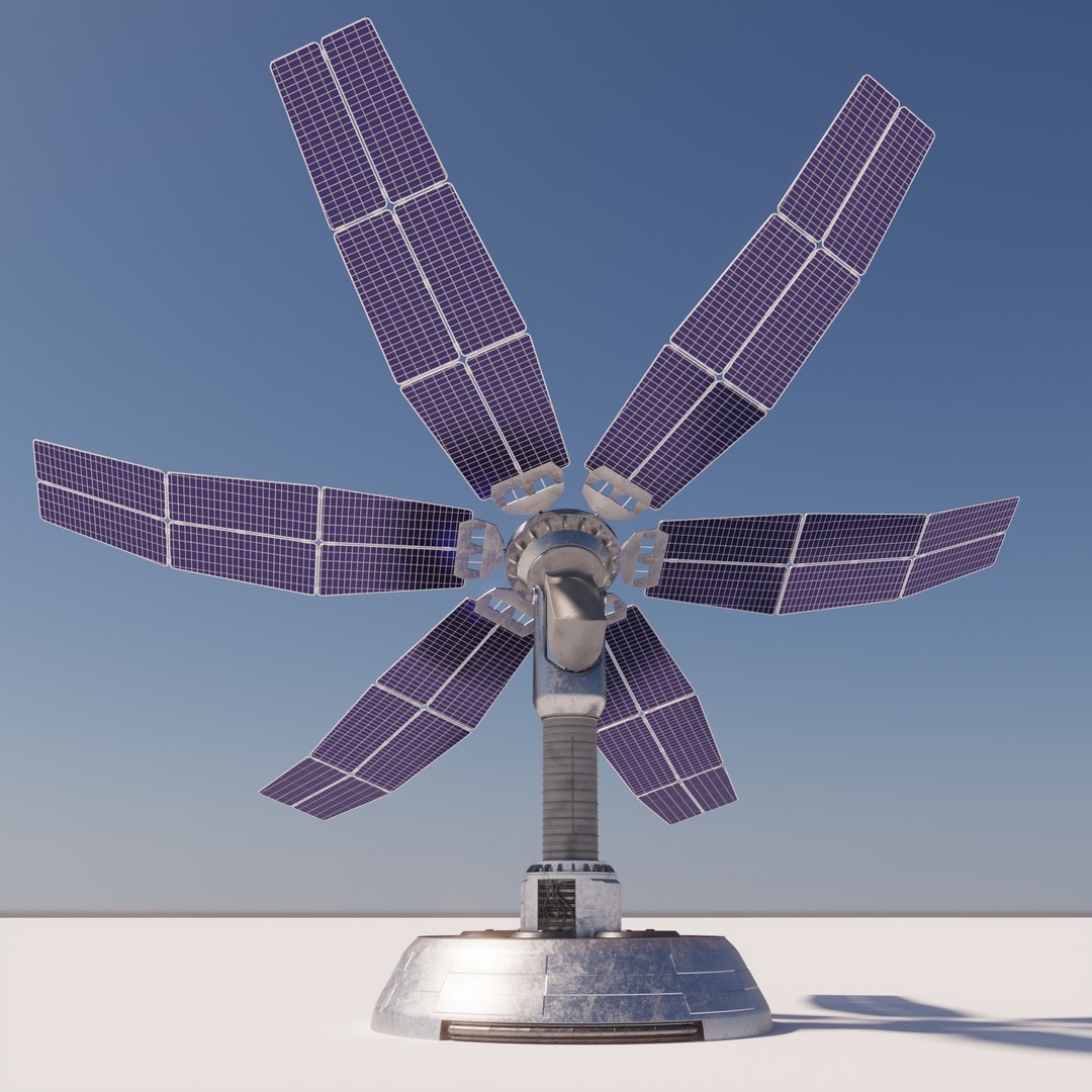 Sci Fi Solar Tower 3D Model - TurboSquid 1979087