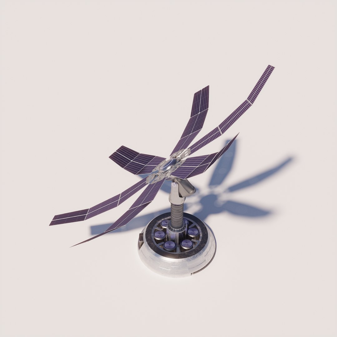 Sci Fi Solar Tower 3D Model - TurboSquid 1979087