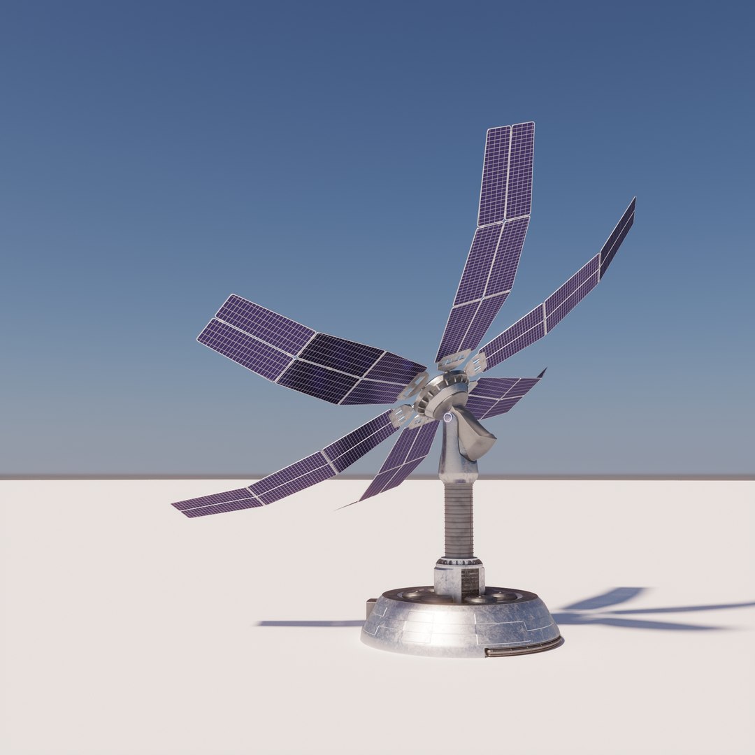 Sci Fi Solar Tower 3D Model - TurboSquid 1979087