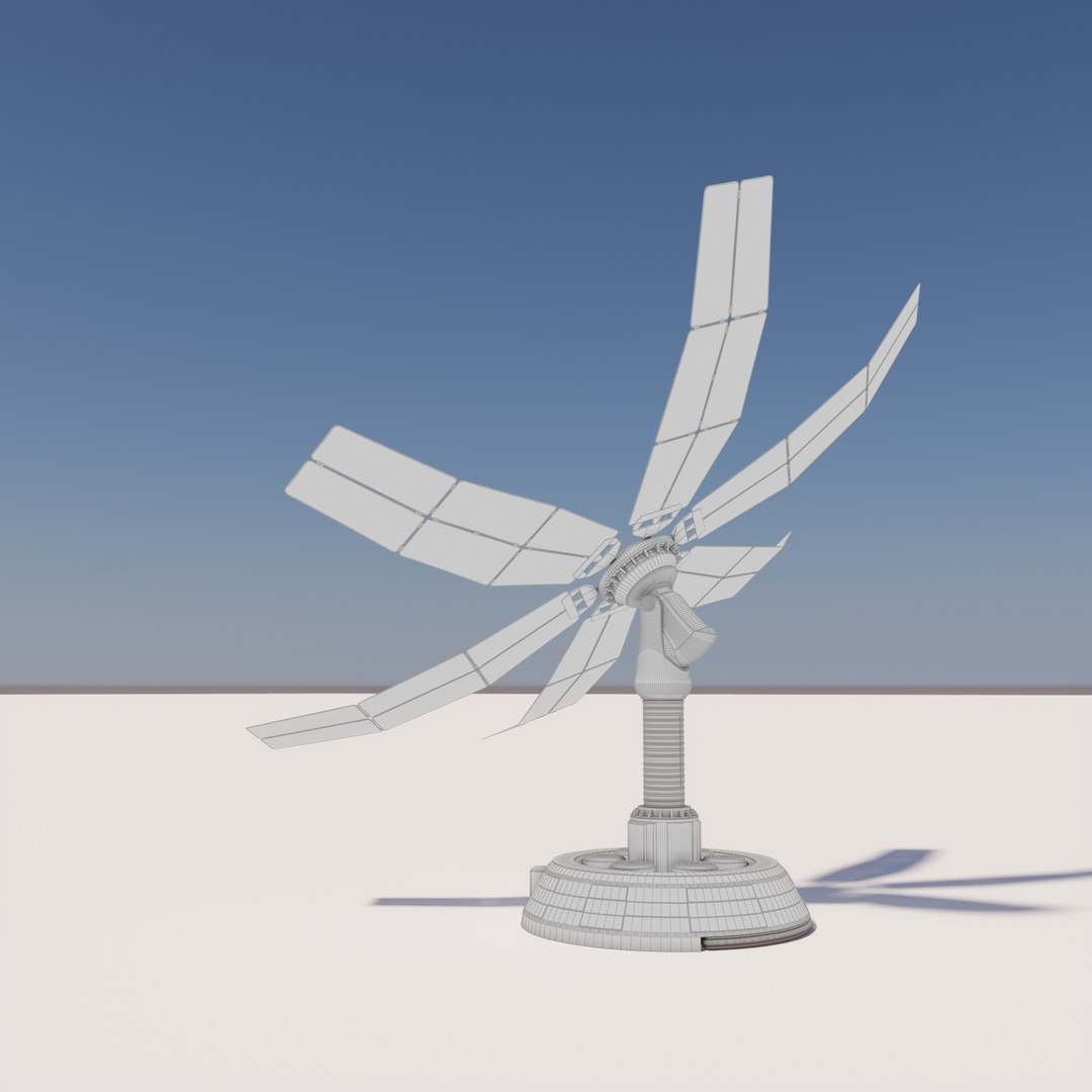 Sci Fi Solar Tower 3D Model - TurboSquid 1979087