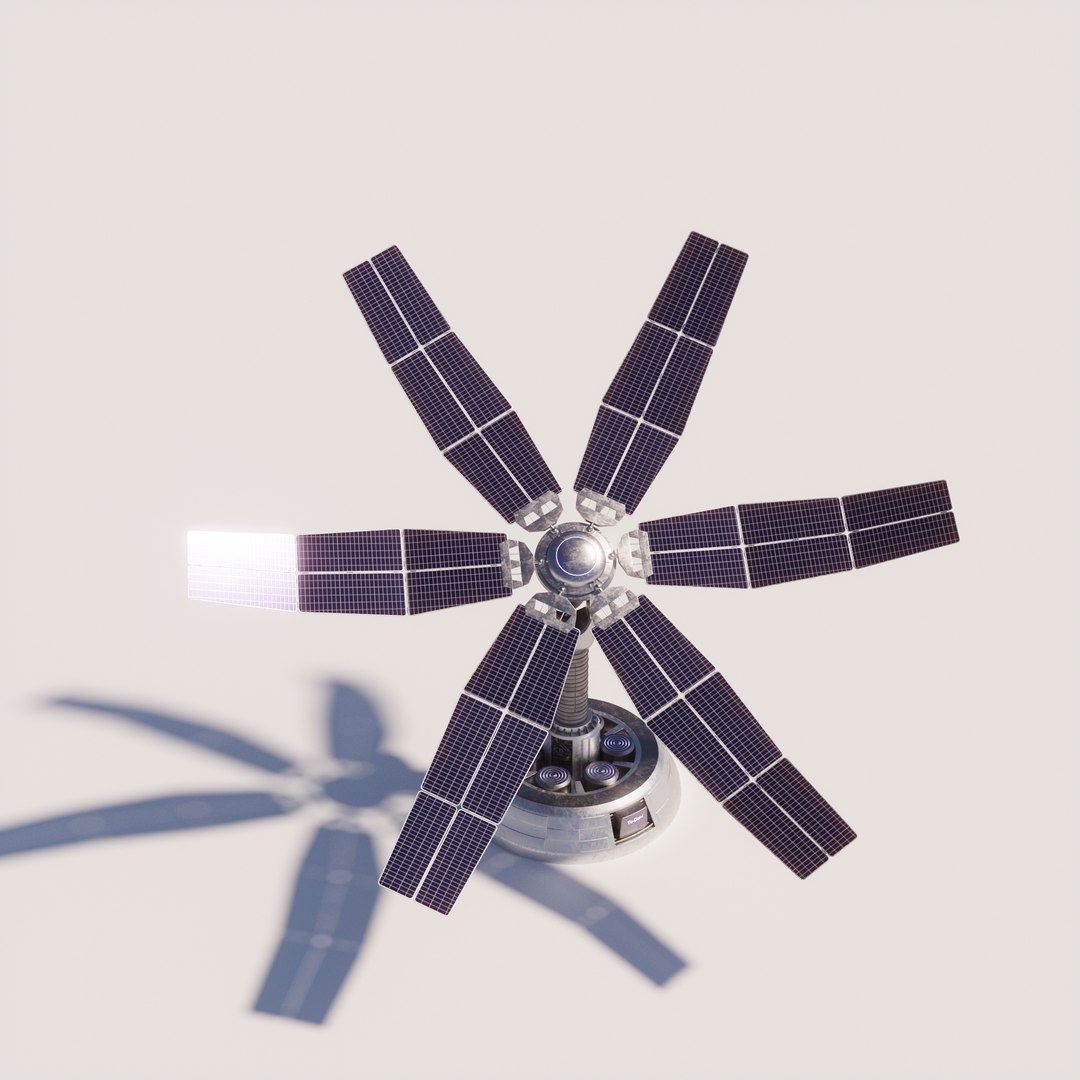 Sci Fi Solar Tower 3D Model - TurboSquid 1979087
