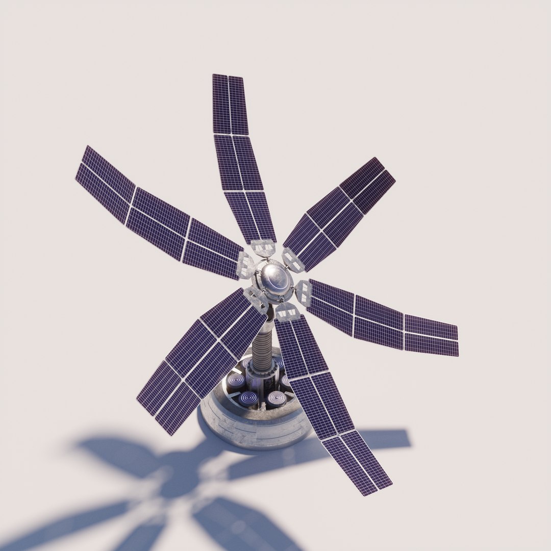 Sci Fi Solar Tower 3D Model - TurboSquid 1979087