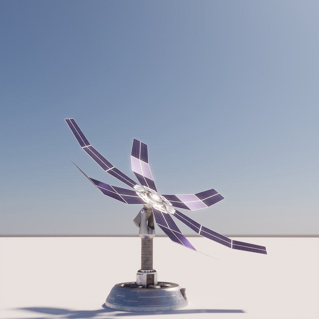 Sci Fi Solar Tower 3D Model - TurboSquid 1979087