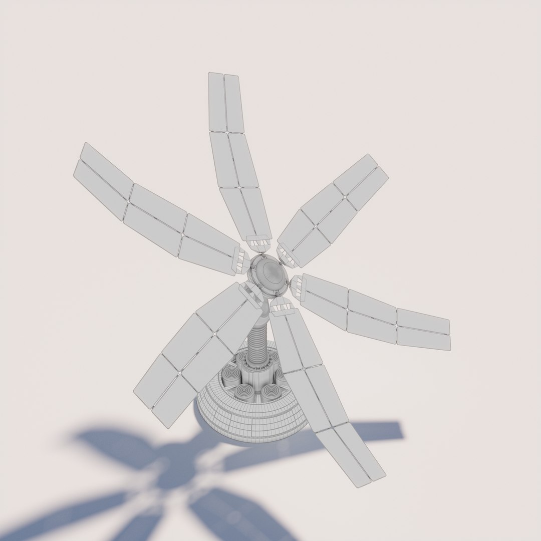 Sci Fi Solar Tower 3D Model - TurboSquid 1979087