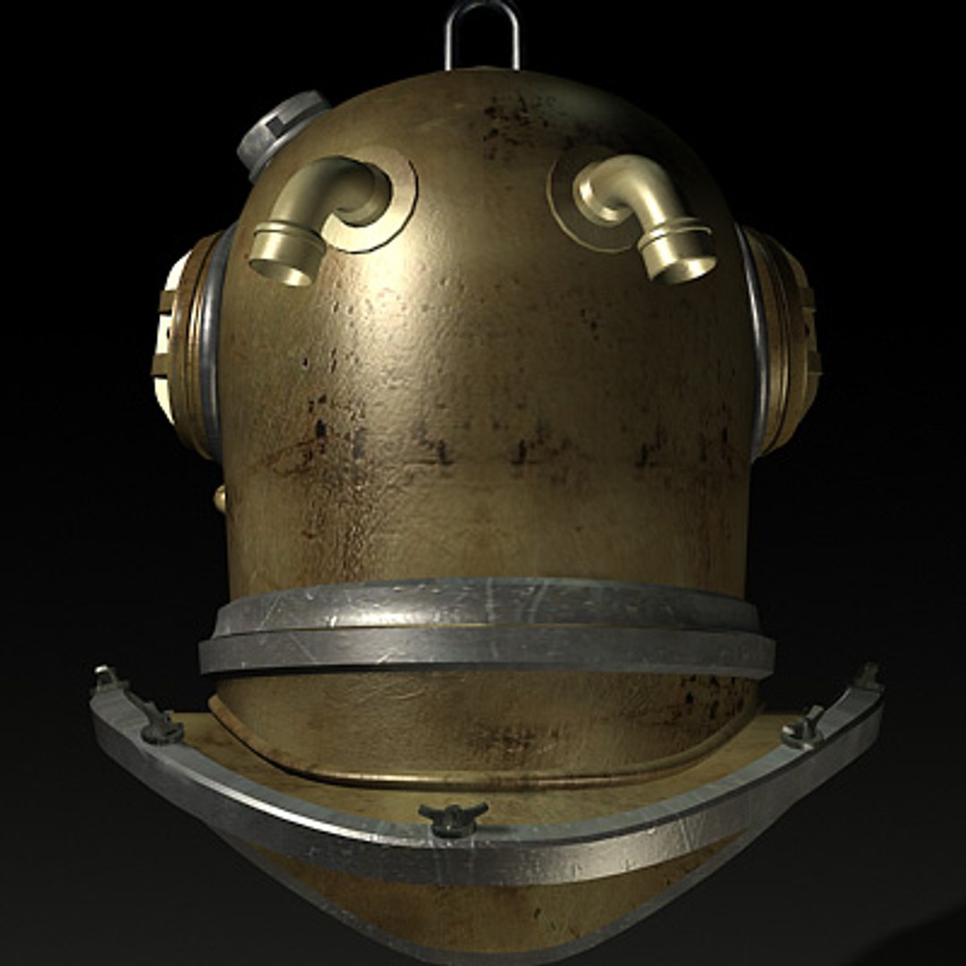 Mark V Diver Helmet 3d Obj