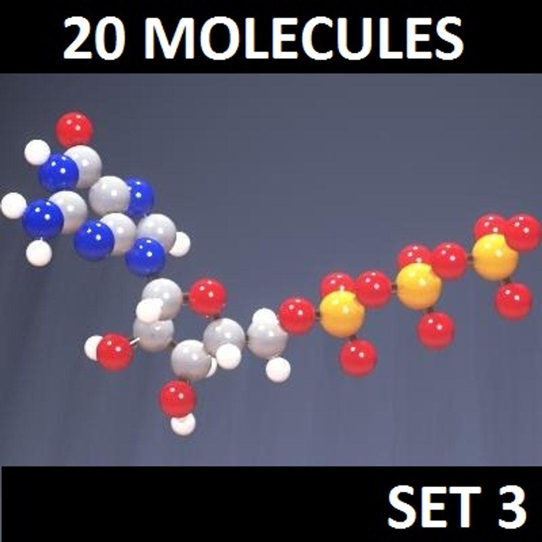 3d Model 20 Molecules