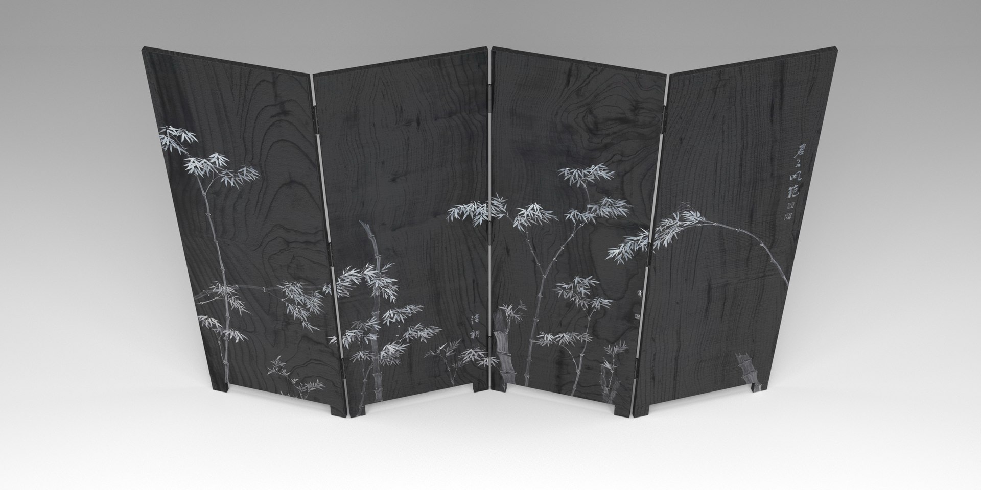 3D BAMBOO FOLDING SCREEN Model - TurboSquid 2069950
