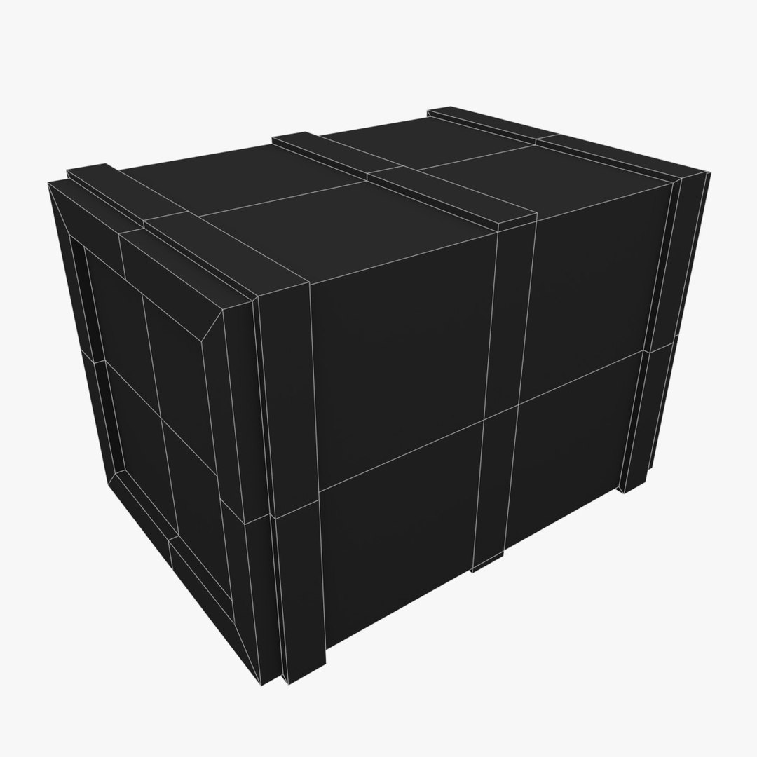 3D Army Crackers Wood Crate - TurboSquid 1186291