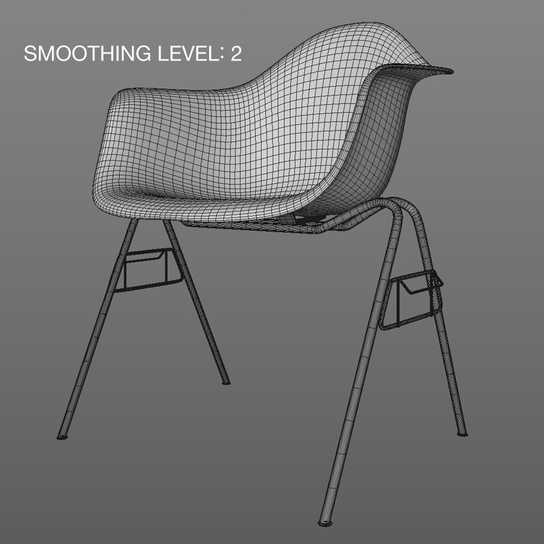 3dsmax eames arm chair