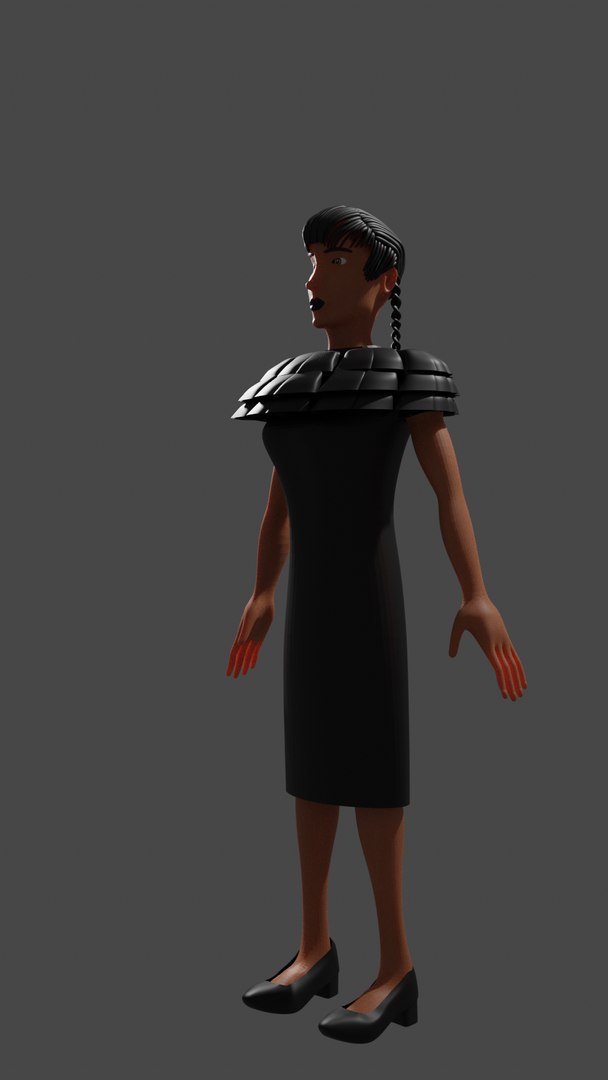 Wednesday Model - TurboSquid 2051645