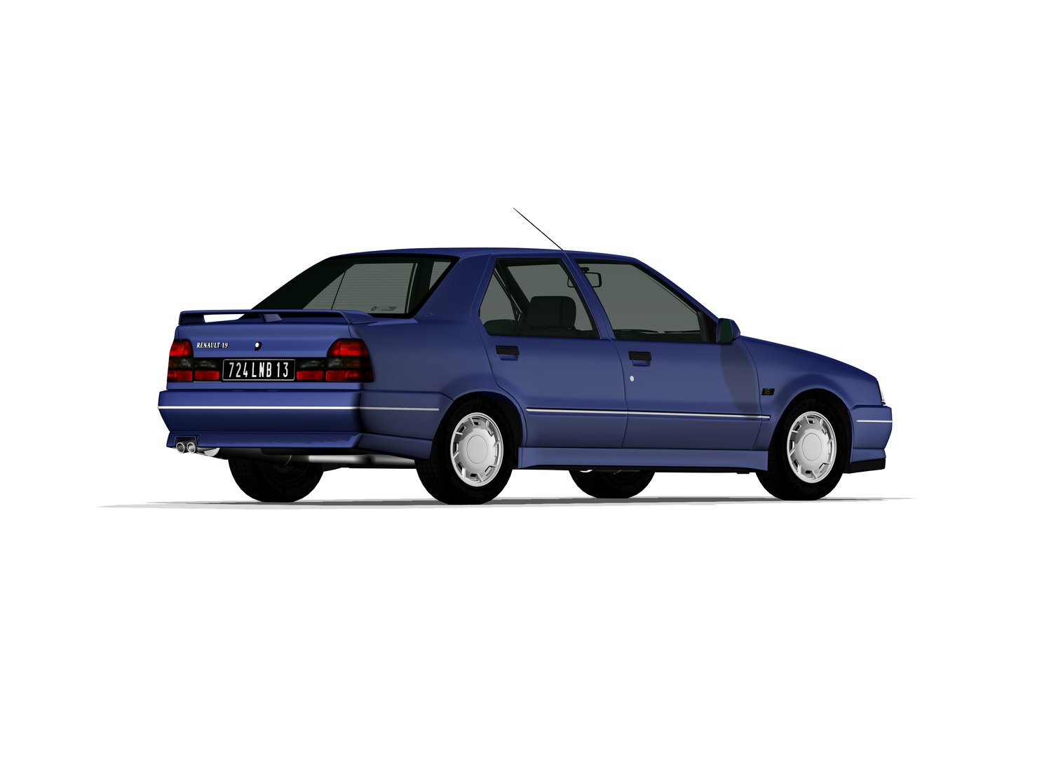 3D Renault 19 Chamade 16s 1989 Model - TurboSquid 2068847