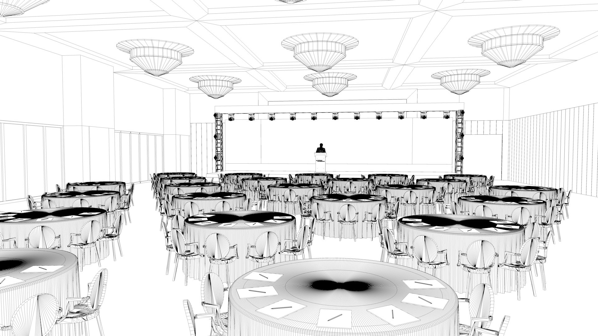3D Model Hotel Meeting Room 23 - TurboSquid 1988775