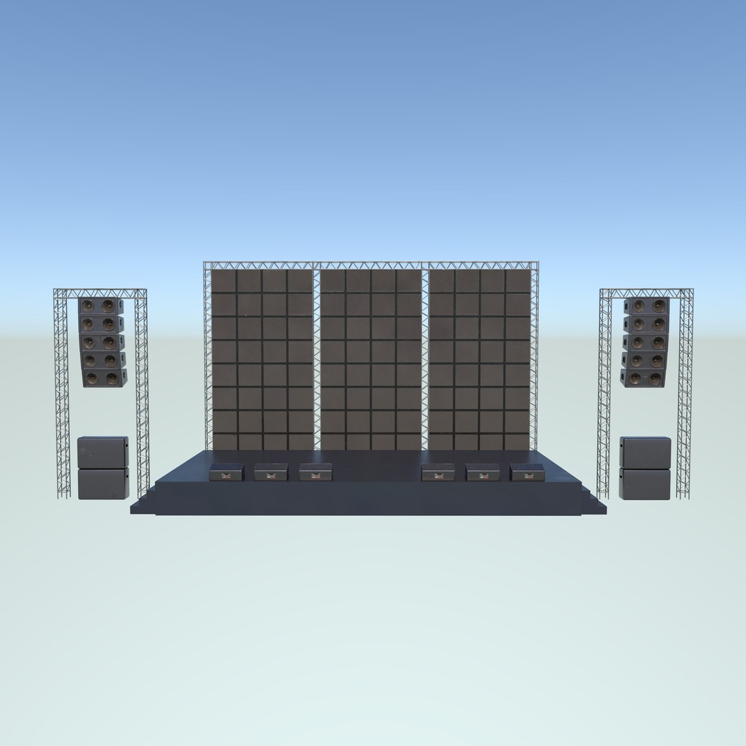 3D Stage 3D Model - TurboSquid 2333189