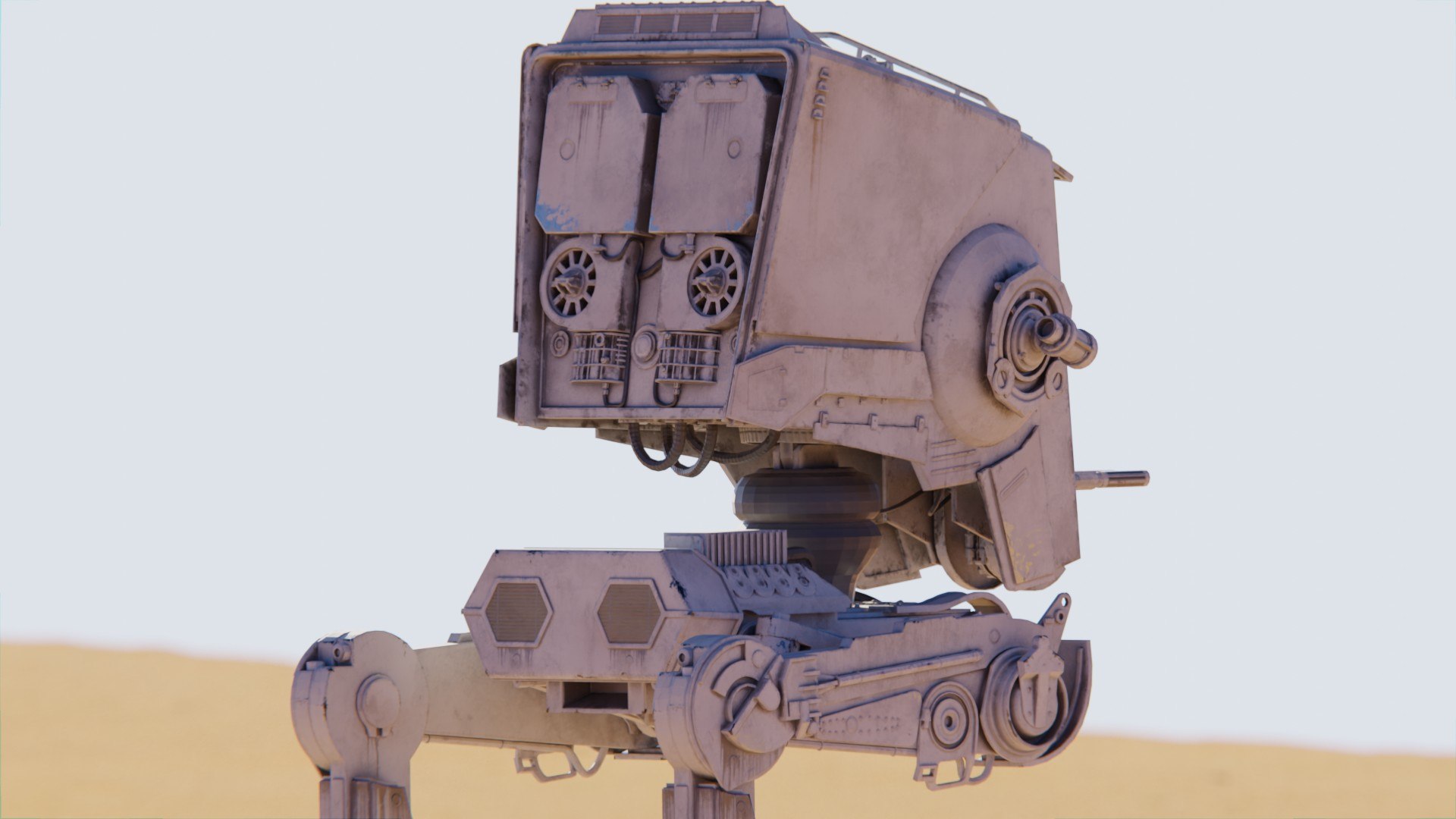 Star Wars AT-ST 3D Model - TurboSquid 2325847