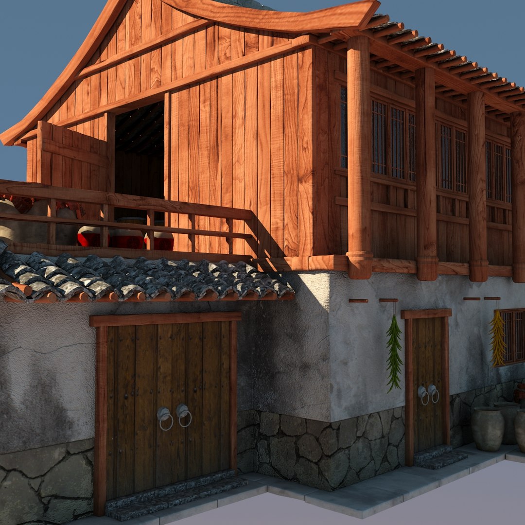 3d Model Of Medieval Chinese Depot