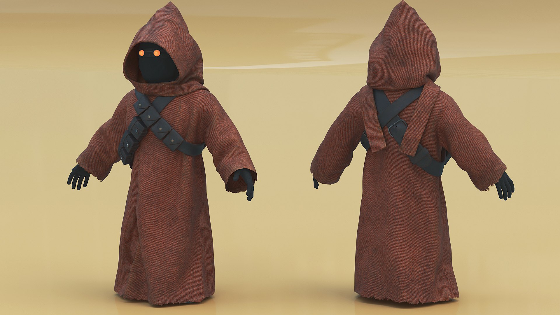 Jawa Star Wars Character A-Pose 3D Model - TurboSquid 2406195
