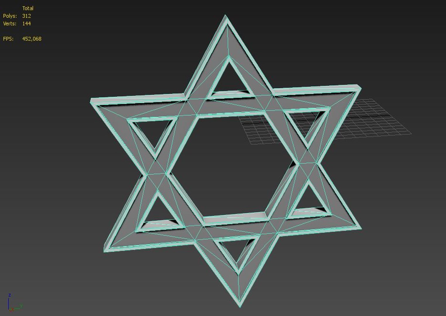 3D david star - TurboSquid 1321537