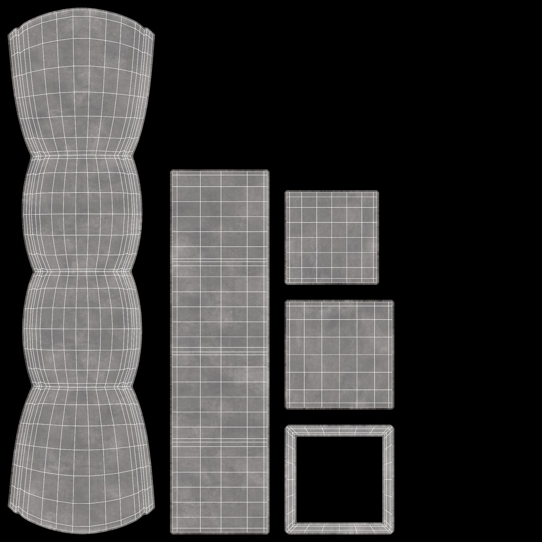 3D Concrete Flower Pot Model - TurboSquid 1652263