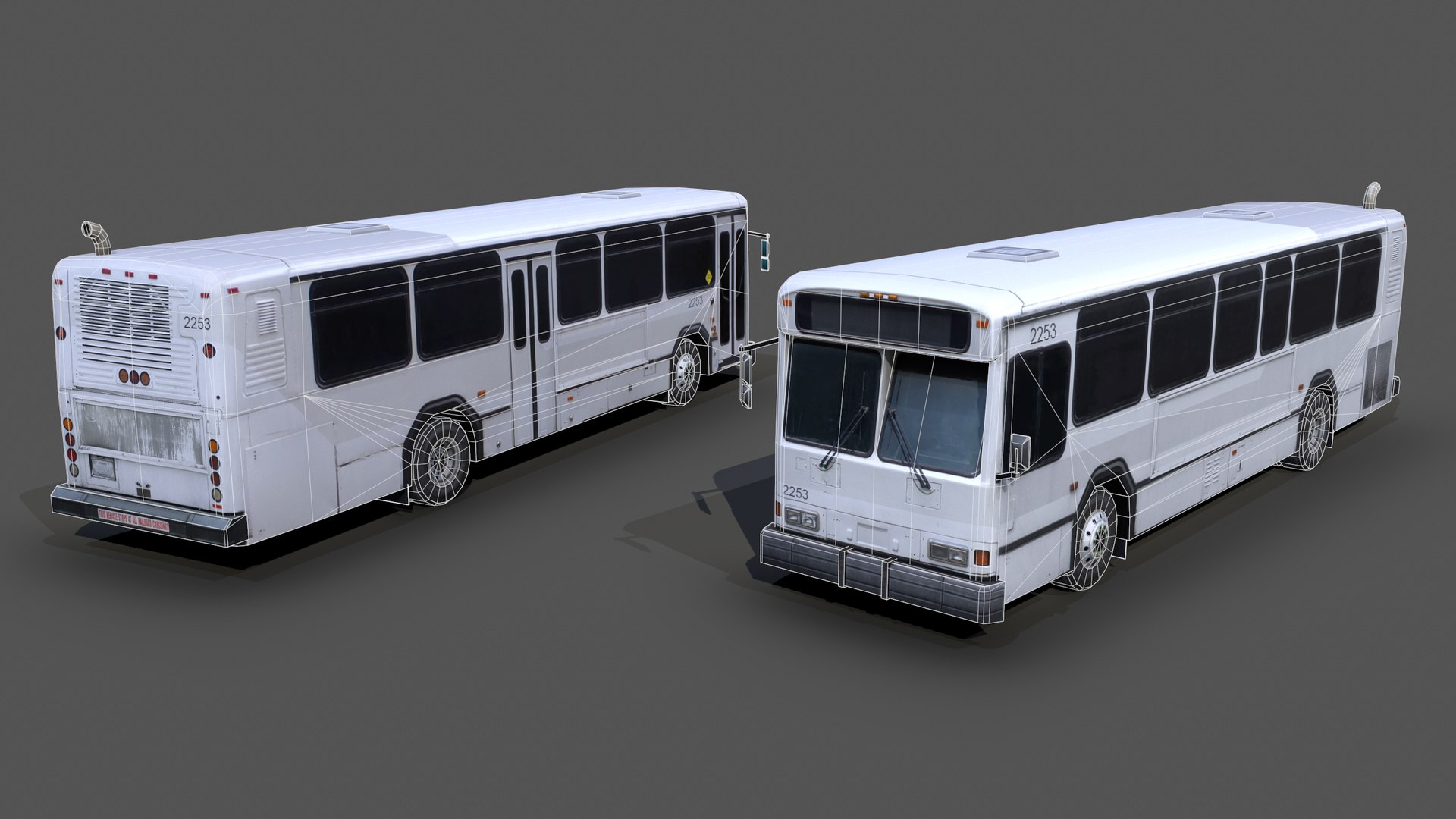 3D Gillig G20b Transit Bus - TurboSquid 1407907