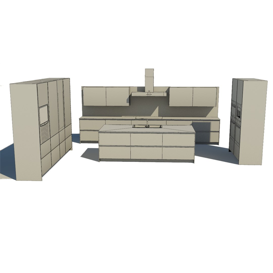 Modern Kitchen 3d Obj