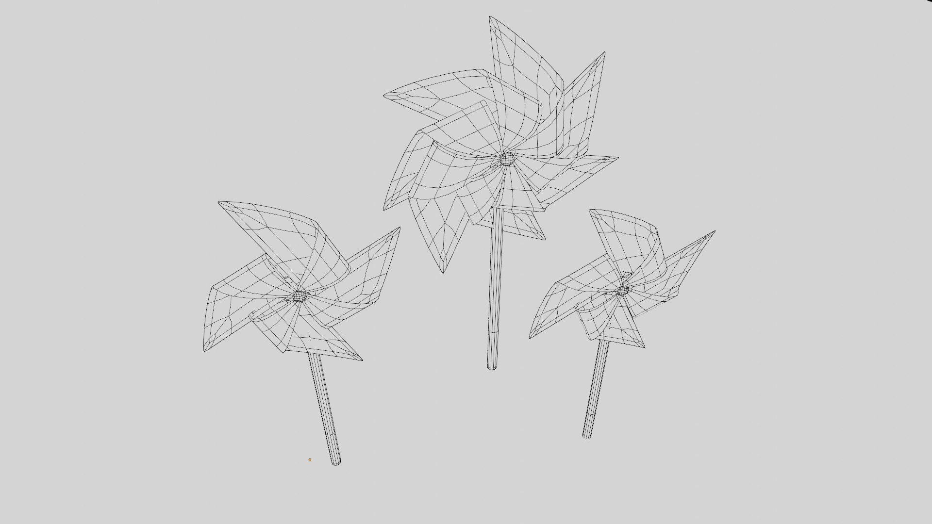 3D Model Pin Pinwheel Wheel - TurboSquid 1672086