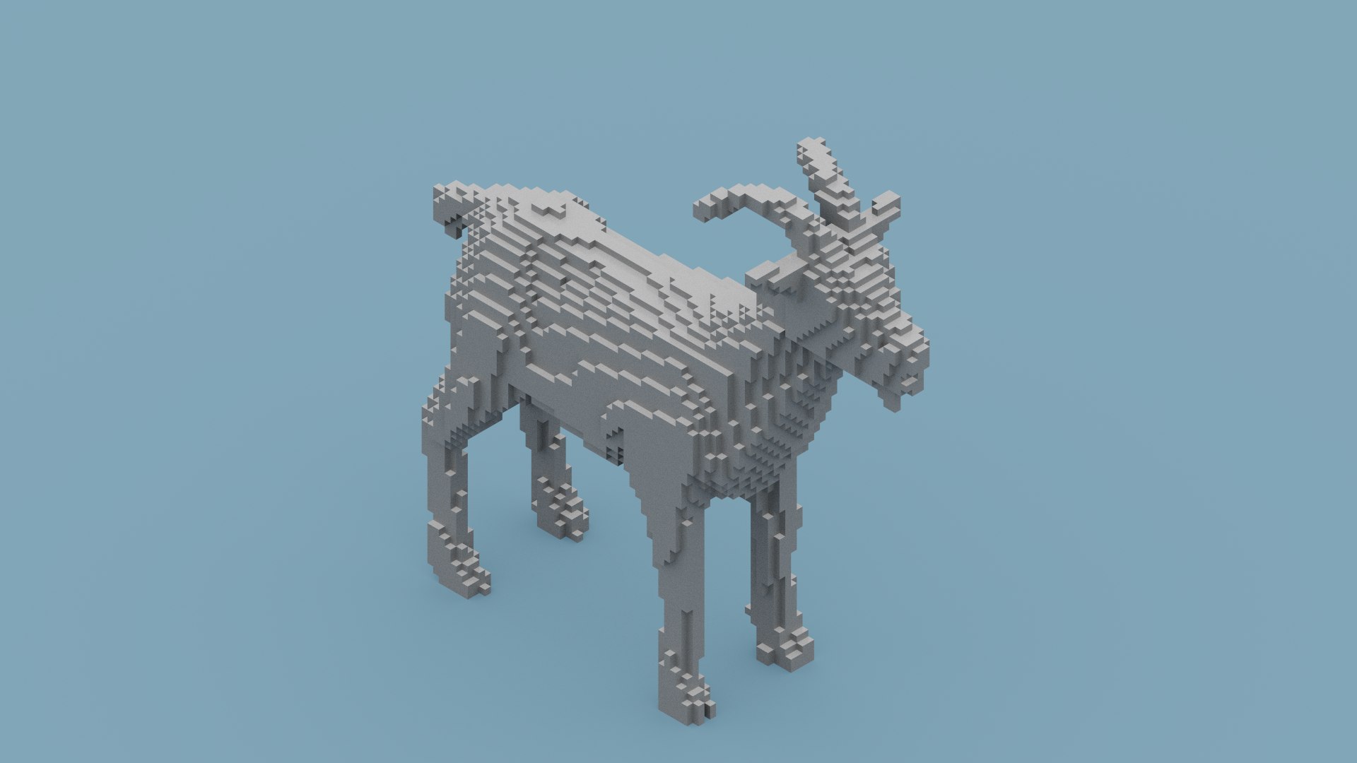 Voxel Goat 3D Model - TurboSquid 2069073