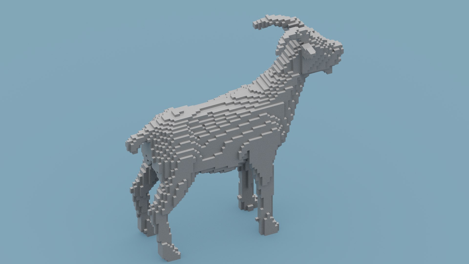 Voxel Goat 3D Model - TurboSquid 2069073