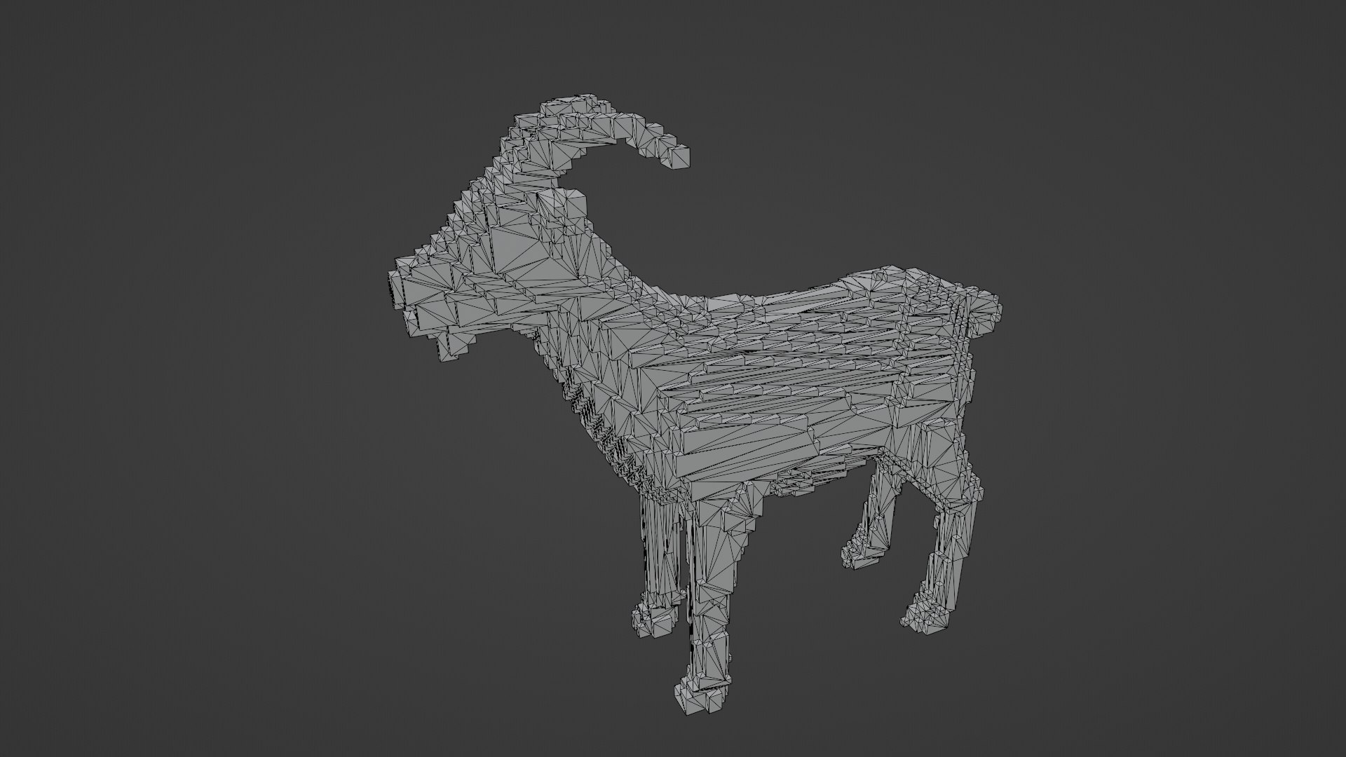 Voxel Goat 3D Model - TurboSquid 2069073