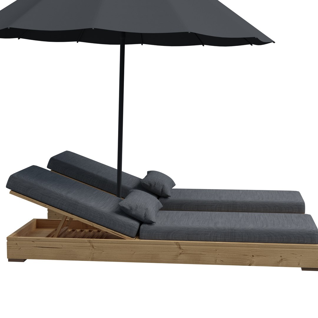 Sunbed 3D Model - TurboSquid 1876878