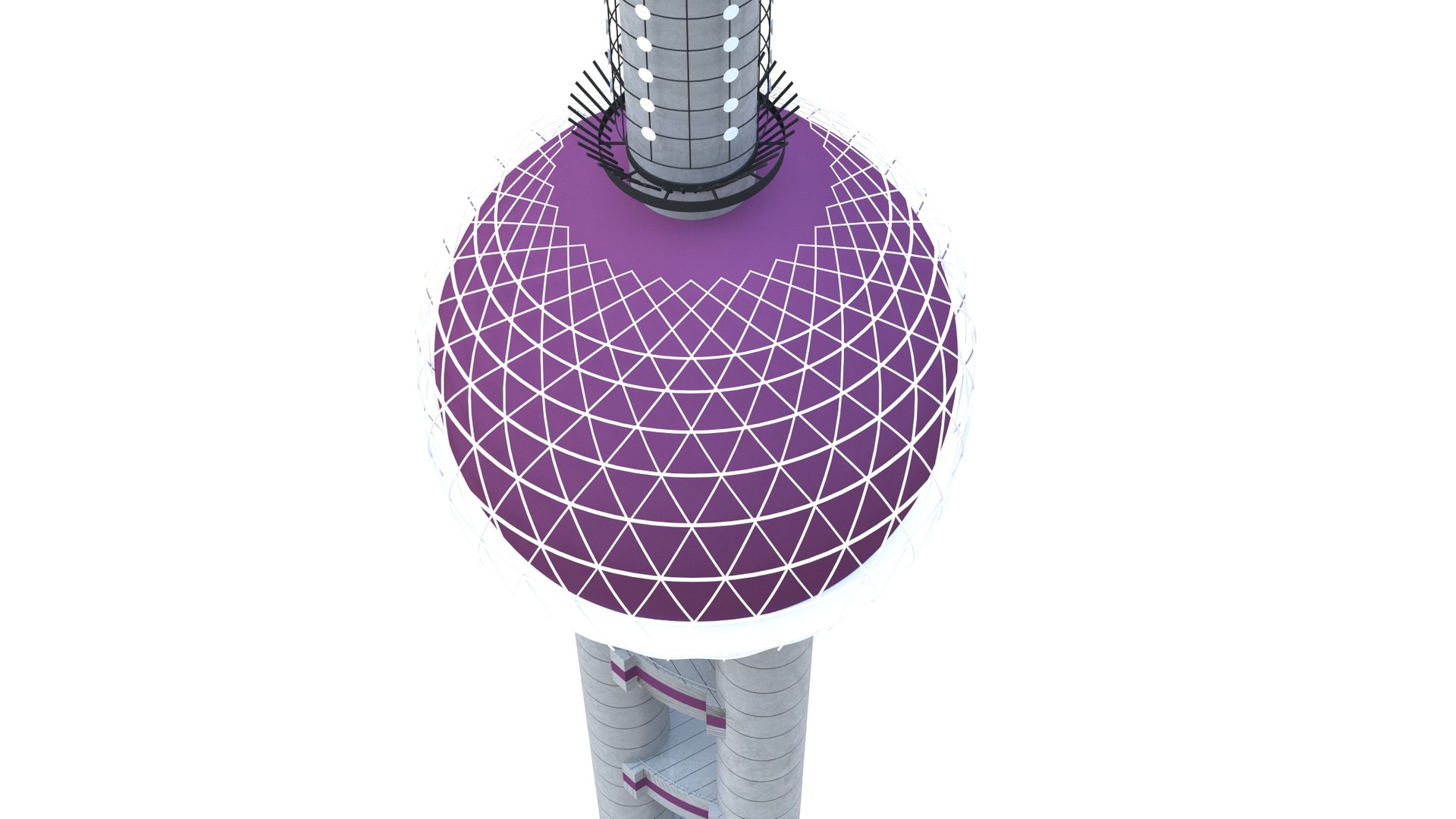 Telecommunication Tower 08 3D Model - TurboSquid 1746523