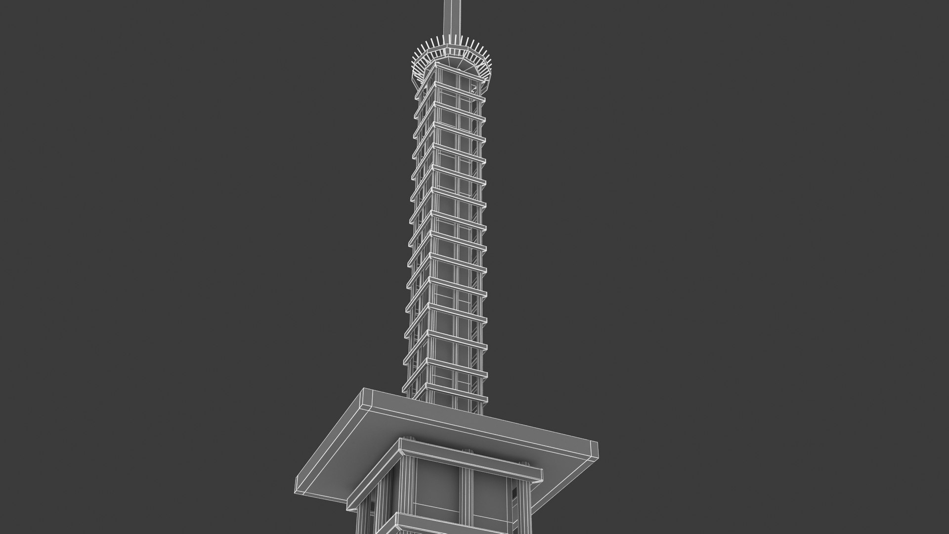 Telecommunication Tower 08 3D Model - TurboSquid 1746523