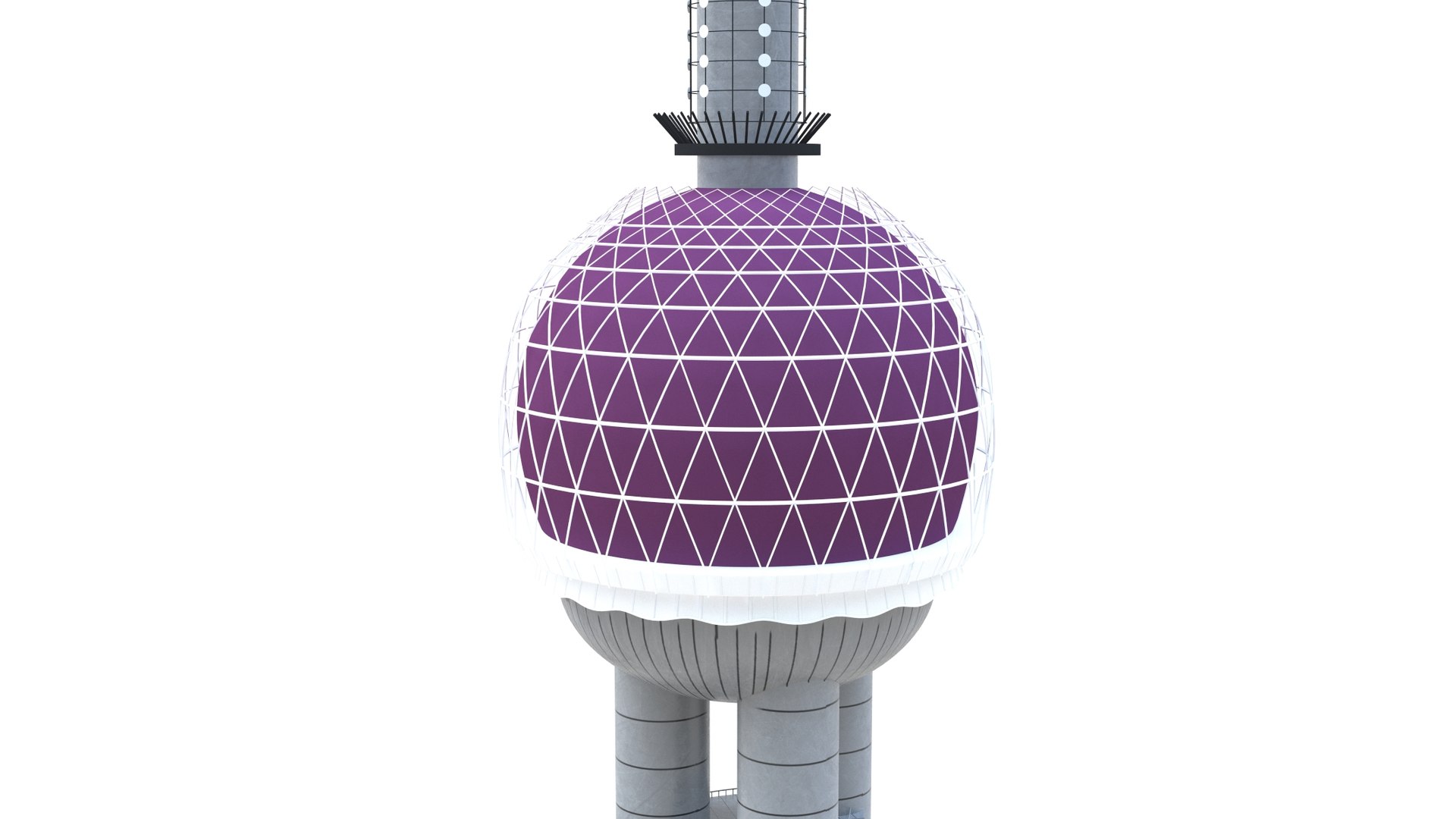 Telecommunication Tower 08 3D Model - TurboSquid 1746523