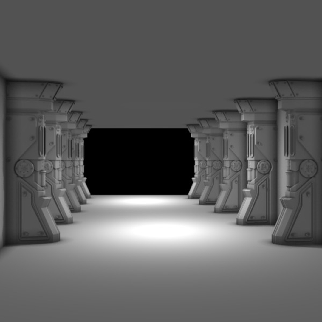 free pillar module 3d model