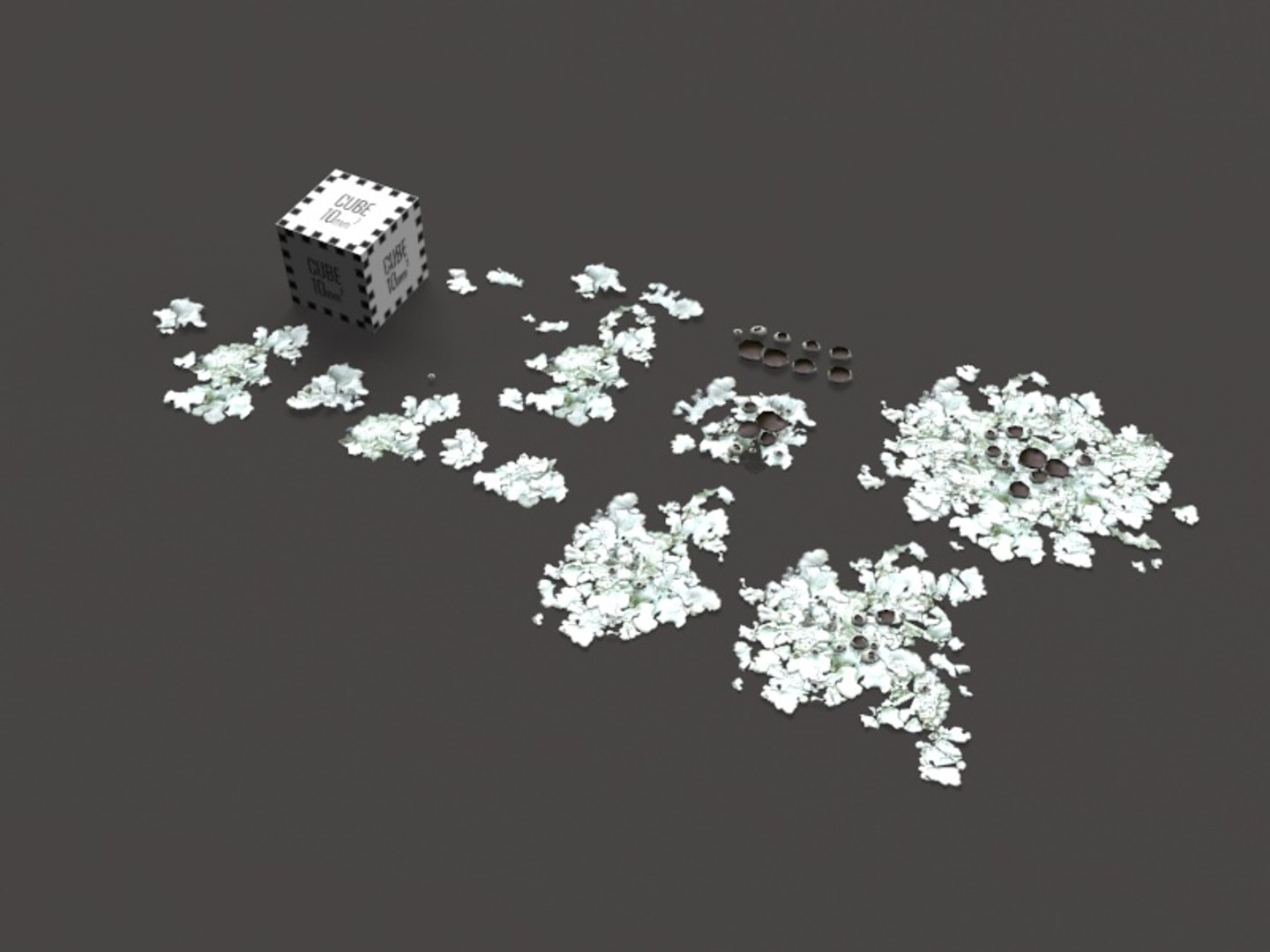 Lichen Set Type 01 3d Model