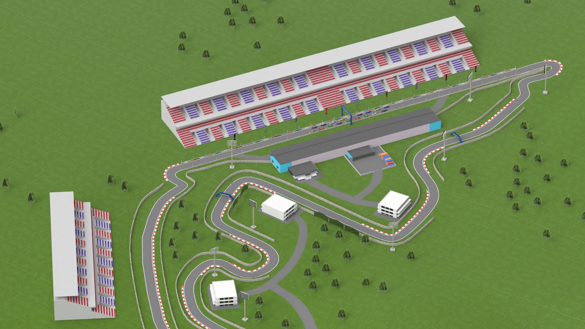 3D F1 Race Track - TurboSquid 2240563