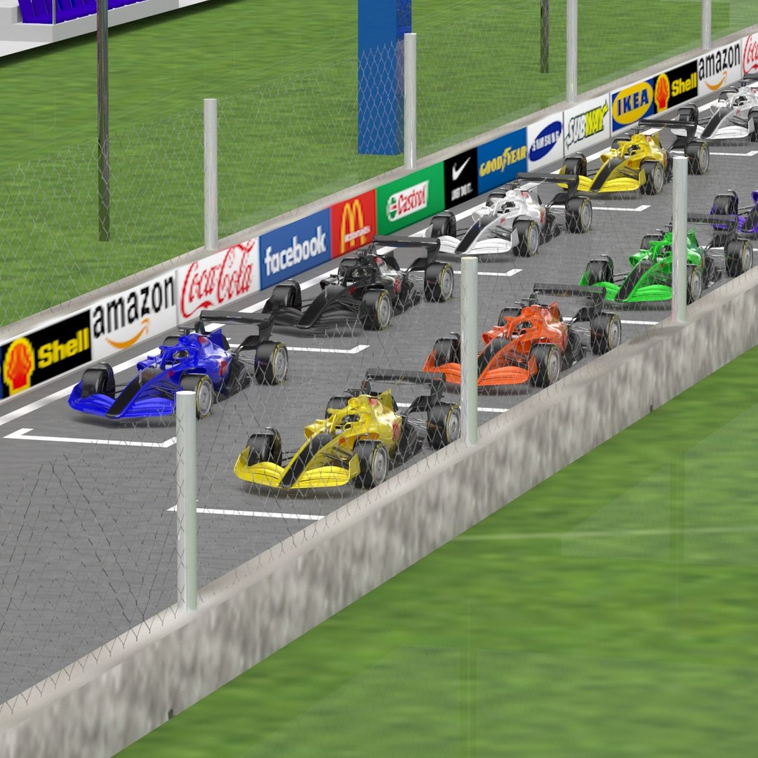 3D F1 Race Track - TurboSquid 2240563