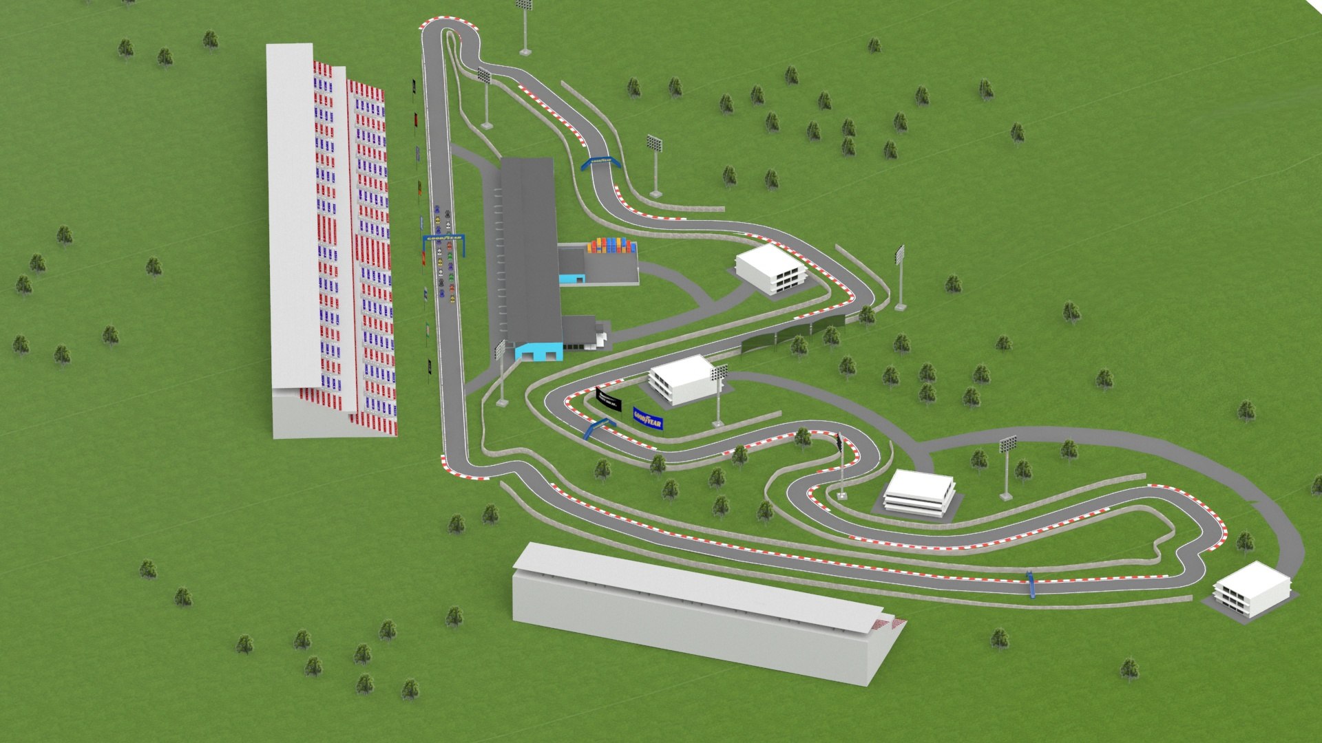3D F1 Race Track - TurboSquid 2240563