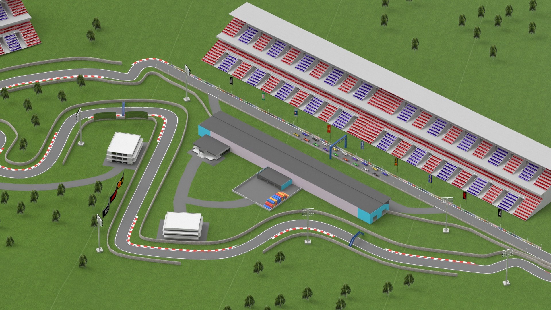 3D F1 Race Track - TurboSquid 2240563