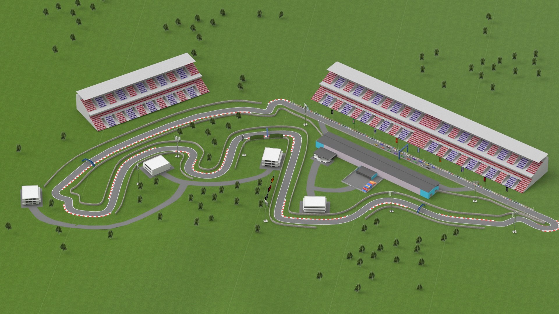 3D F1 Race Track - TurboSquid 2240563