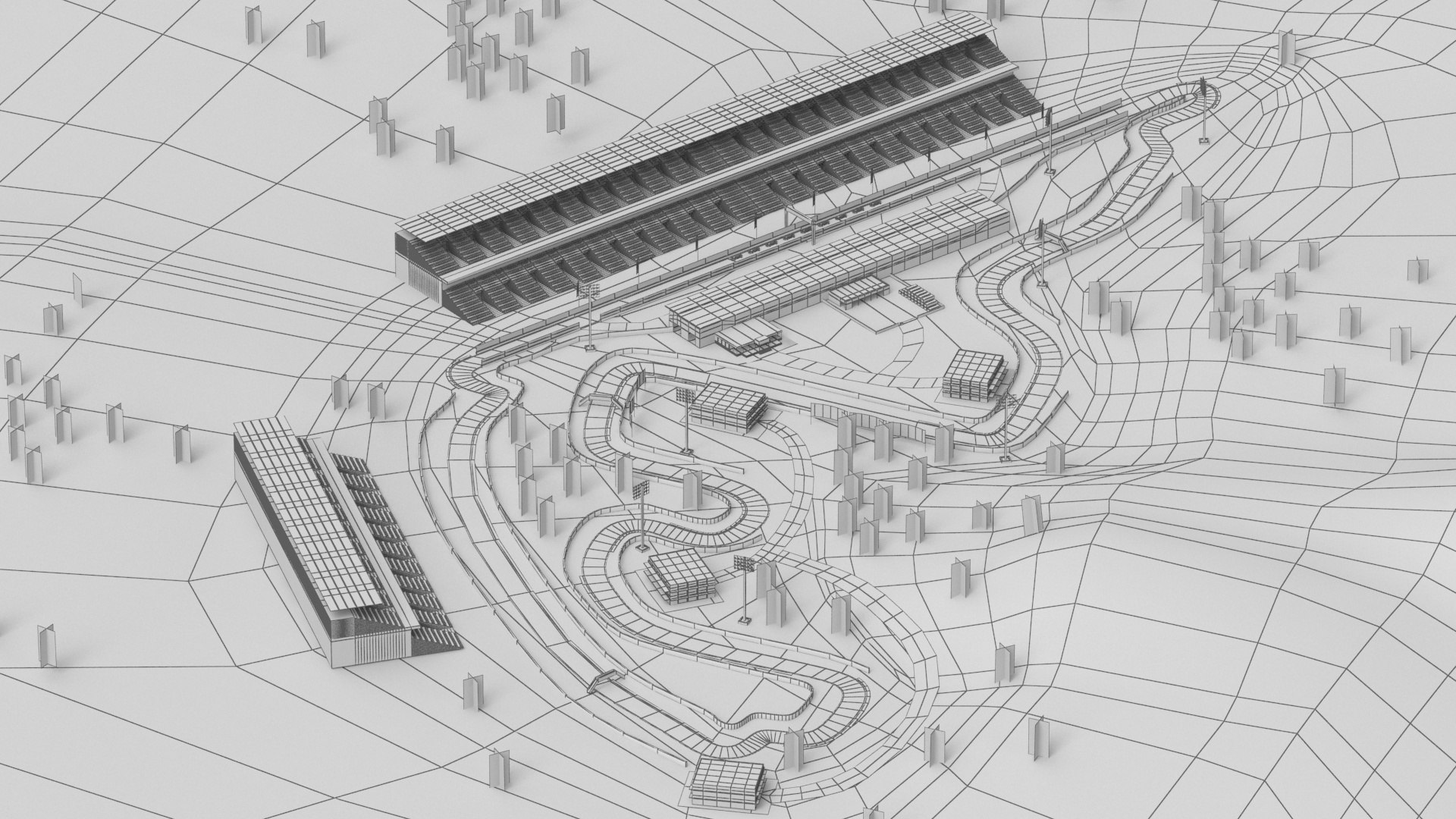 3D F1 Race Track - TurboSquid 2240563