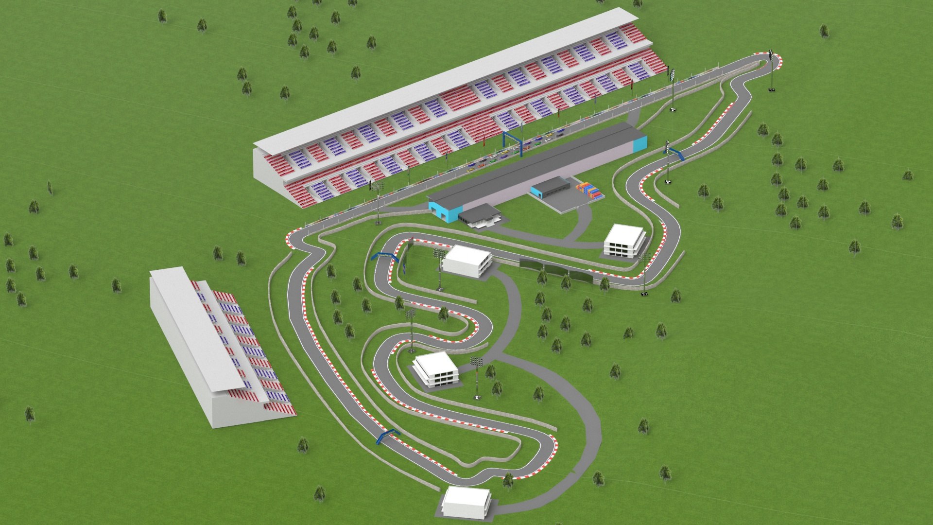 3D F1 Race Track - TurboSquid 2240563