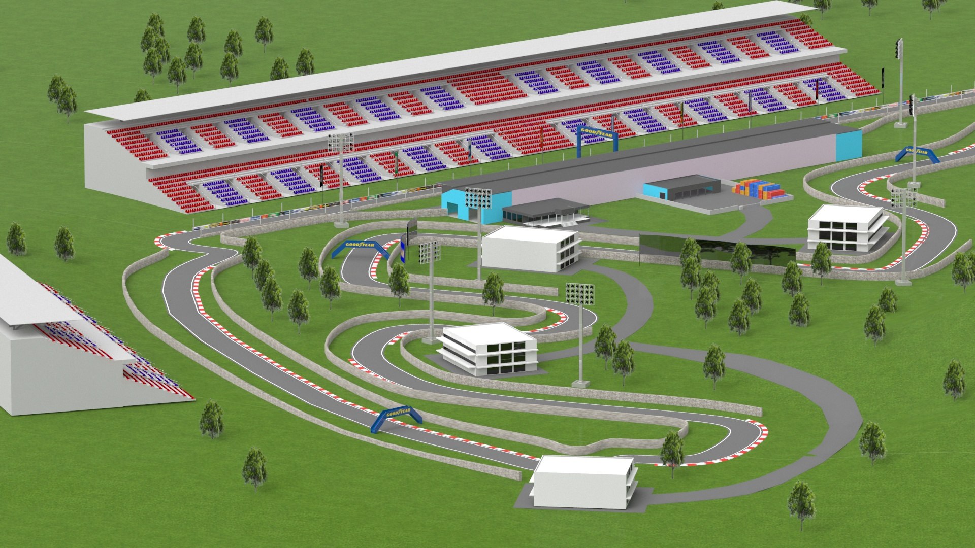 3D F1 Race Track - TurboSquid 2240563