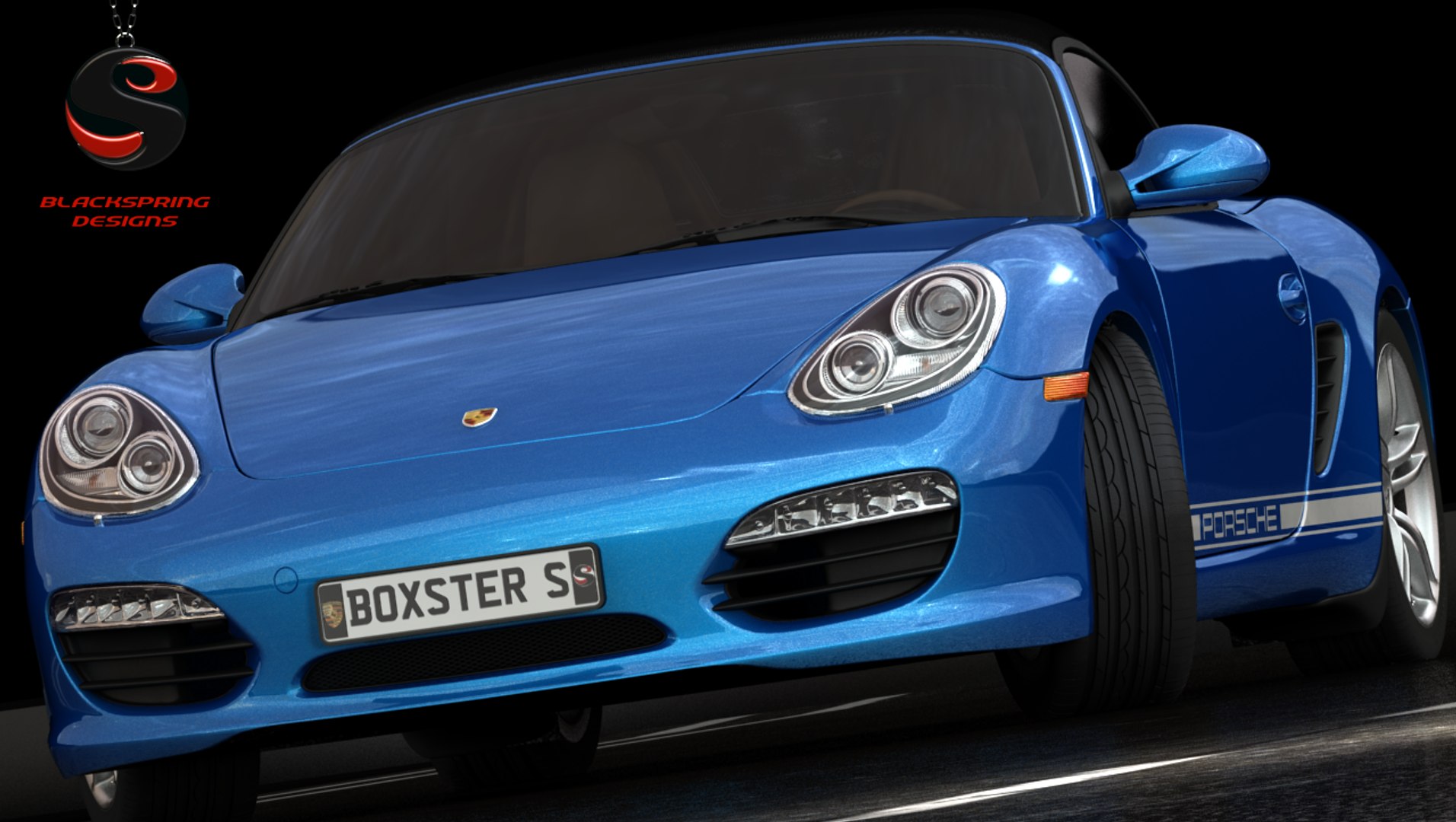 Porsche Boxster S 2010 3d Dwg