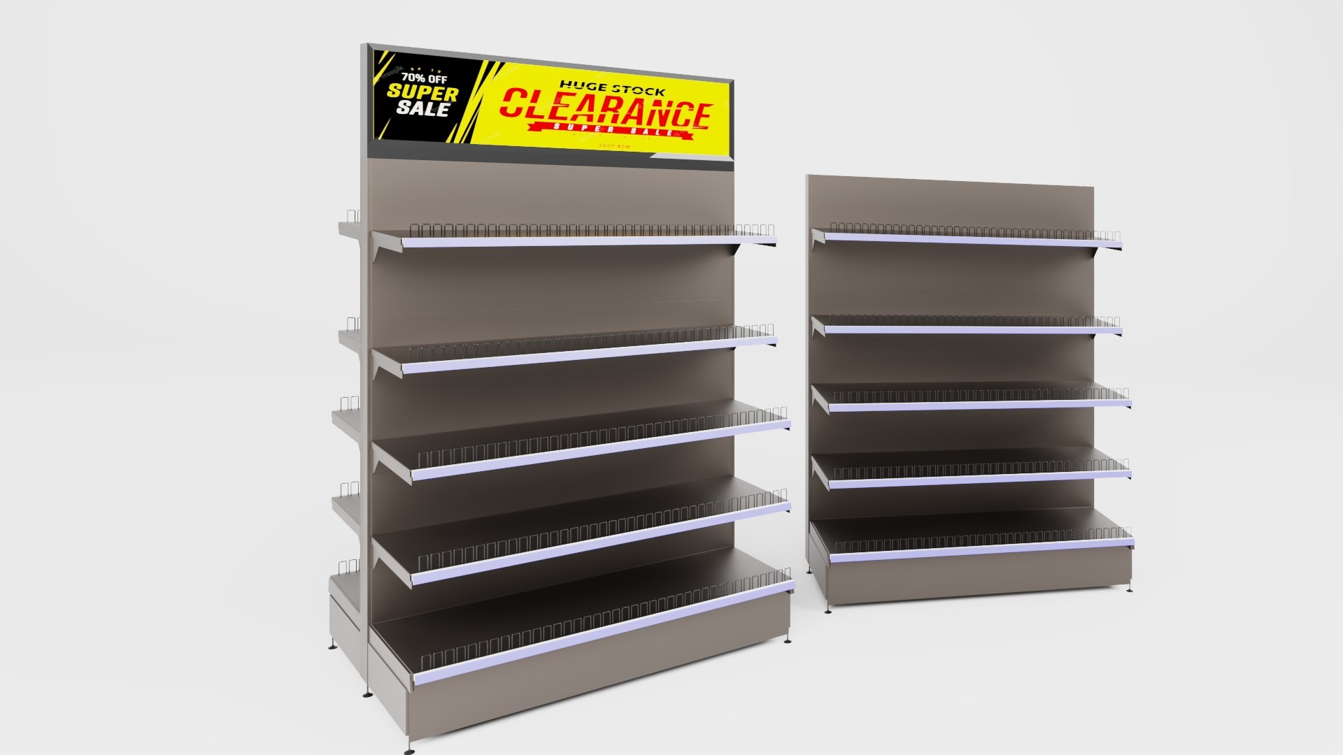 Grocery Racks 3D - TurboSquid 2129063