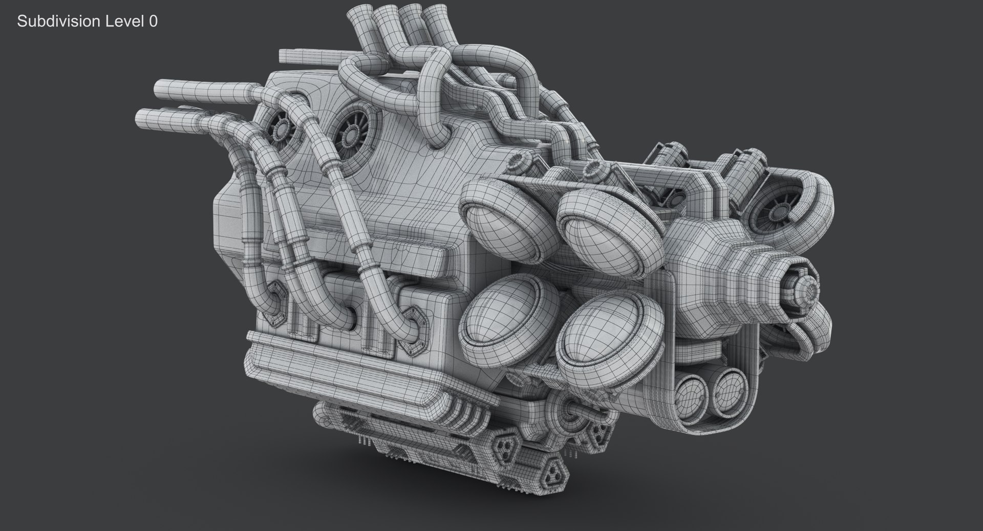 3D sci-fi engine 2 - TurboSquid 1225044
