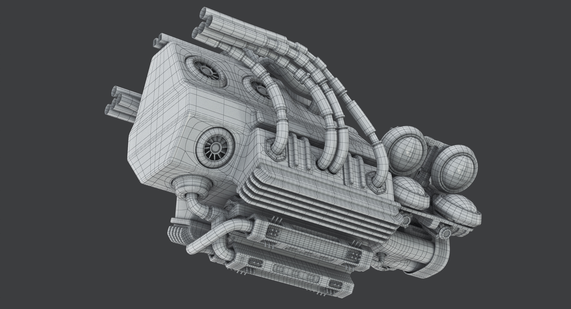 3D sci-fi engine 2 - TurboSquid 1225044