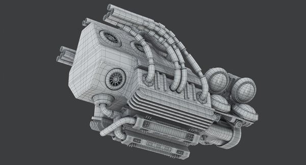 3D sci-fi engine 2 - TurboSquid 1225044
